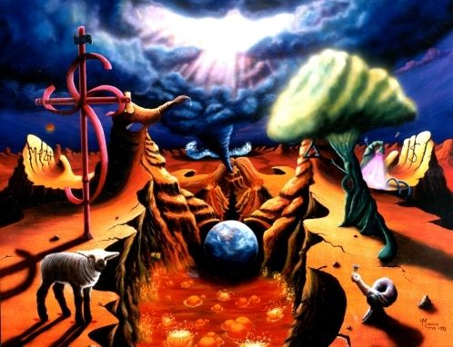 Birth Pangs (Original: Acrylic on canvas, 62"x 48")